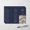Takeout | Navy Blue Restaurant Photo Takeaway Menu | Zazzle
