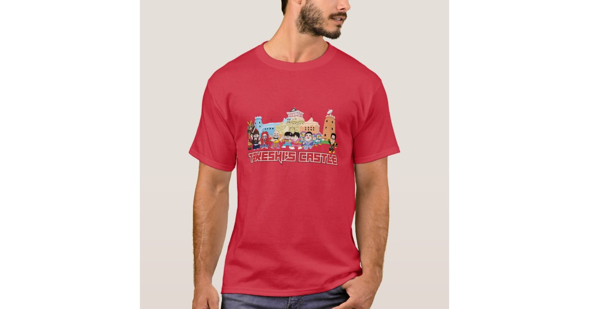 Takeshi's Castle - Main Group Illustration Graphic T-Shirt | Zazzle