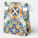 Talavera azulejo blue tile vintage Mexican wedding Favor Boxes | Zazzle