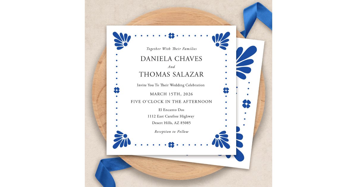 Talavera Mexican Wedding Invitation | Zazzle