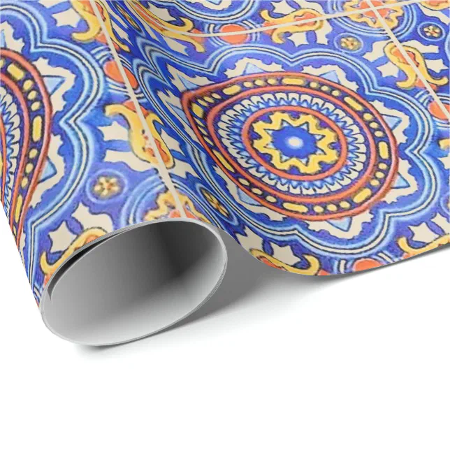Talavera Tile Wrapping Paper | Zazzle