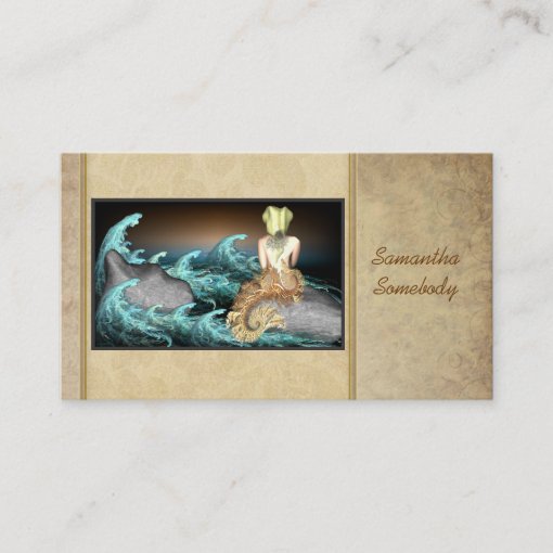 Tale of the Mermaid Art Profile Cards | Zazzle