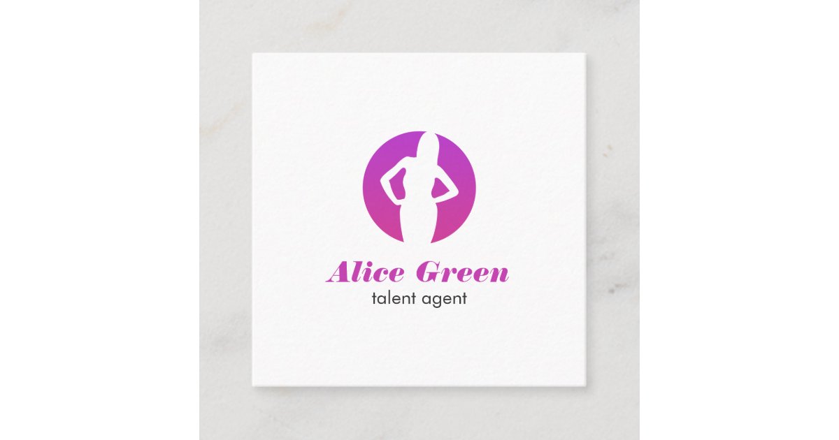 Talent Agent Logo Business Card | Zazzle