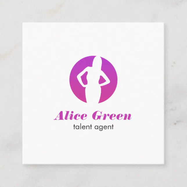Talent Agent Logo Business Card | Zazzle