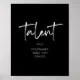 Talent Poster | Zazzle