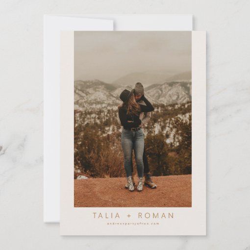 TALIA Bohemian Terracotta Fall Arch Wedding Invitation | Zazzle