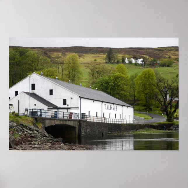 Talisker whisky distillery on Skye, Scotland Poster | Zazzle