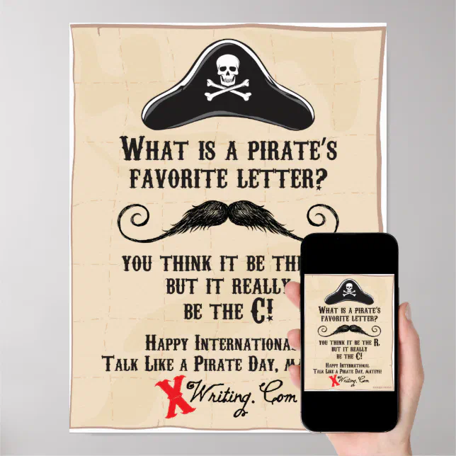 Talk Like a Pirate Day Poster | Zazzle