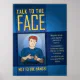 Talk to the Face. An ASL Classroom poster. Poster | Zazzle