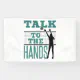 Talk to the Hands Funny Volleyball Middle Blocker Banner | Zazzle