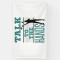 Talk to the Hands Funny Volleyball Middle Blocker Banner | Zazzle