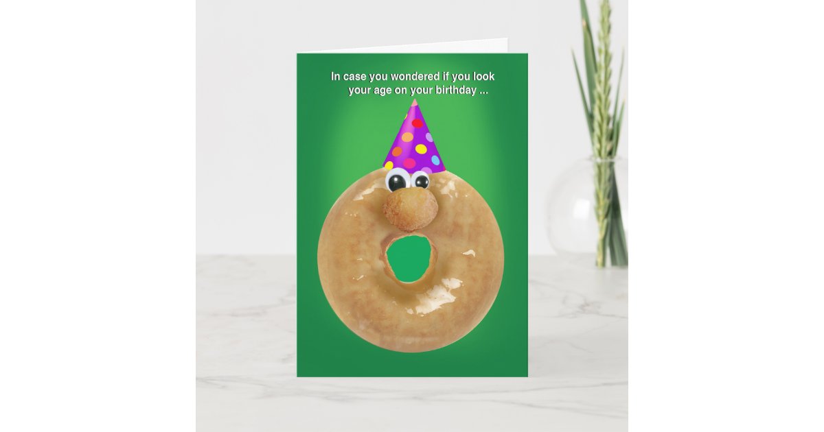 Talking Birthday Donut Card | Zazzle