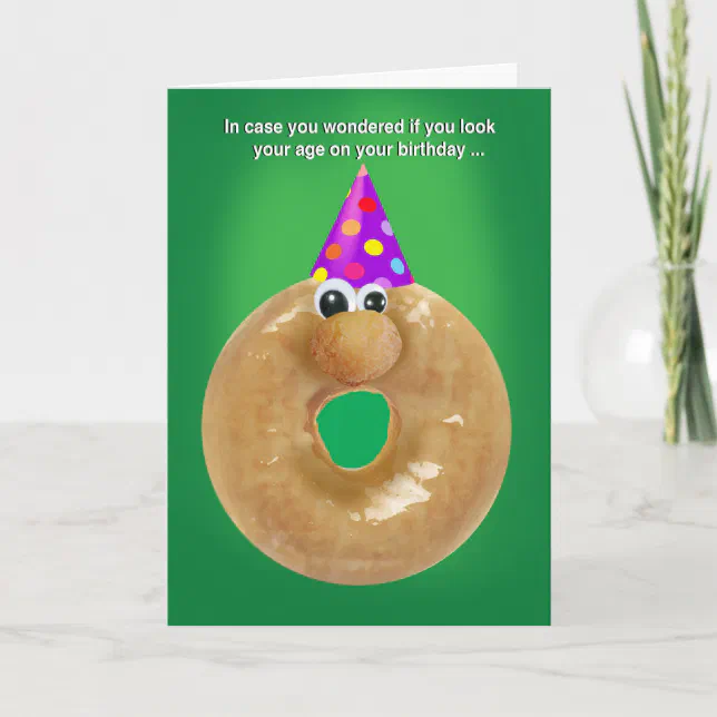 Talking Birthday Donut Card | Zazzle