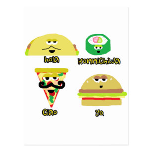 Talking Food Postcards | Zazzle
