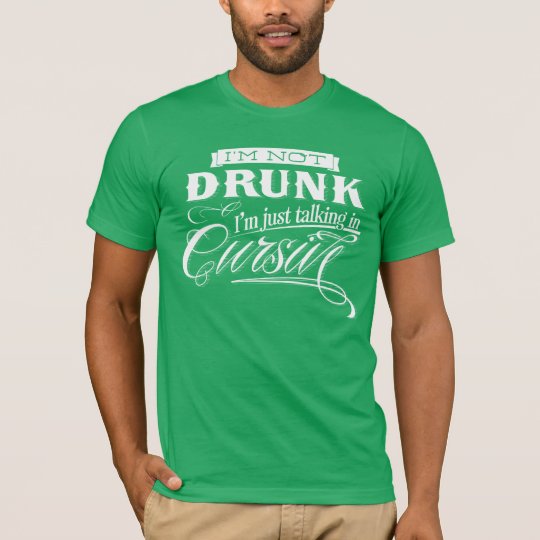 Talking In Cursive T-Shirt | Zazzle.com