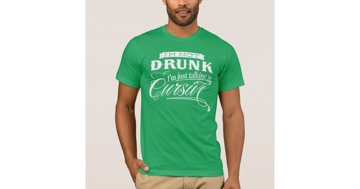 Talking In Cursive T-Shirt | Zazzle