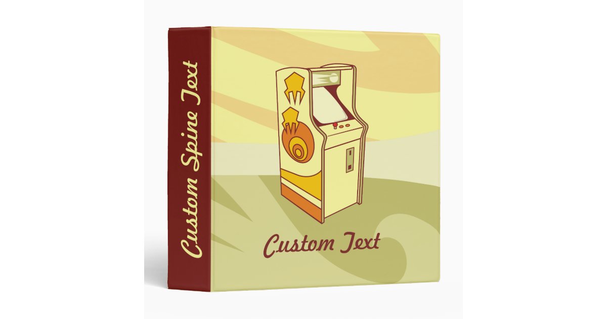 Tall arcade game console binder | Zazzle