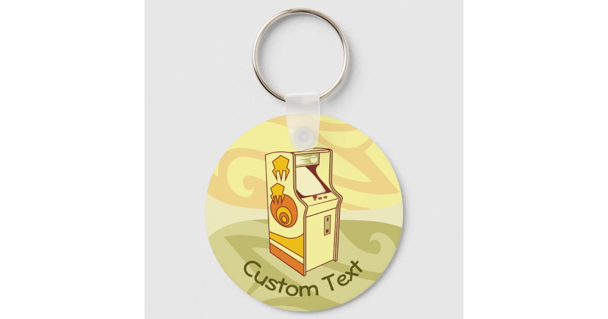 Tall Arcade Game Console Keychain | Zazzle