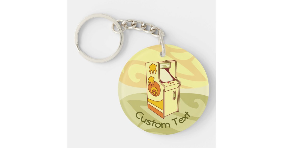 Tall Arcade Game Console Keychain | Zazzle