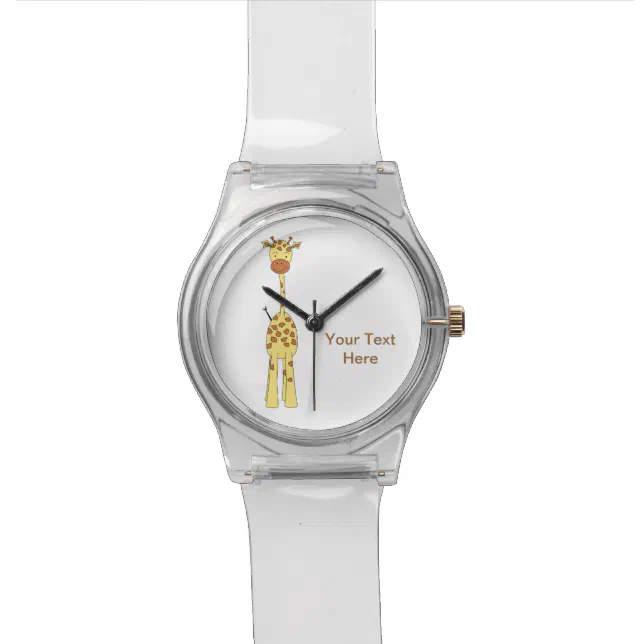 Tall Cute Giraffe. Cartoon Animal. Wrist Watch | Zazzle