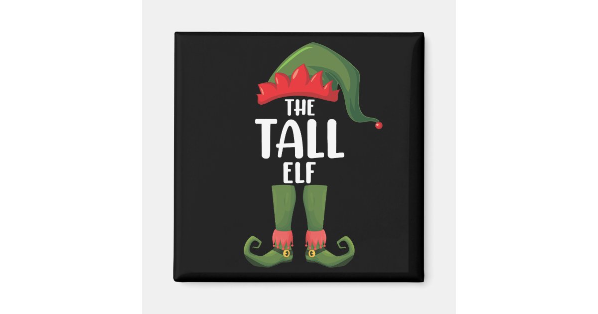 Tall Elf Matching Family Christmas Magnet | Zazzle