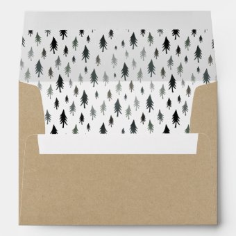 Tall Pines Kraft Envelope | Zazzle