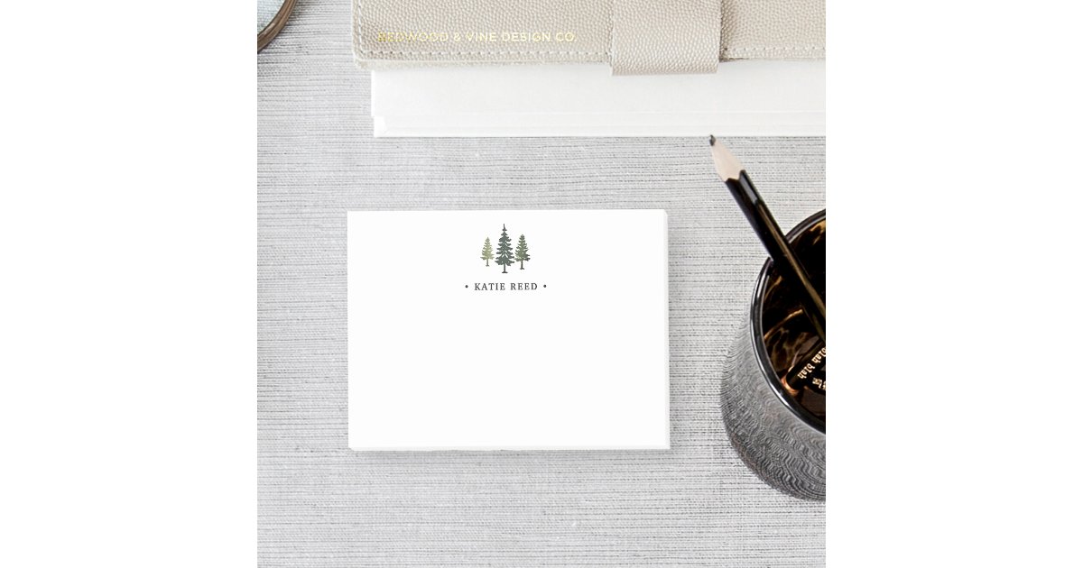 Tall Pines Personalized Post-it Notes | Zazzle
