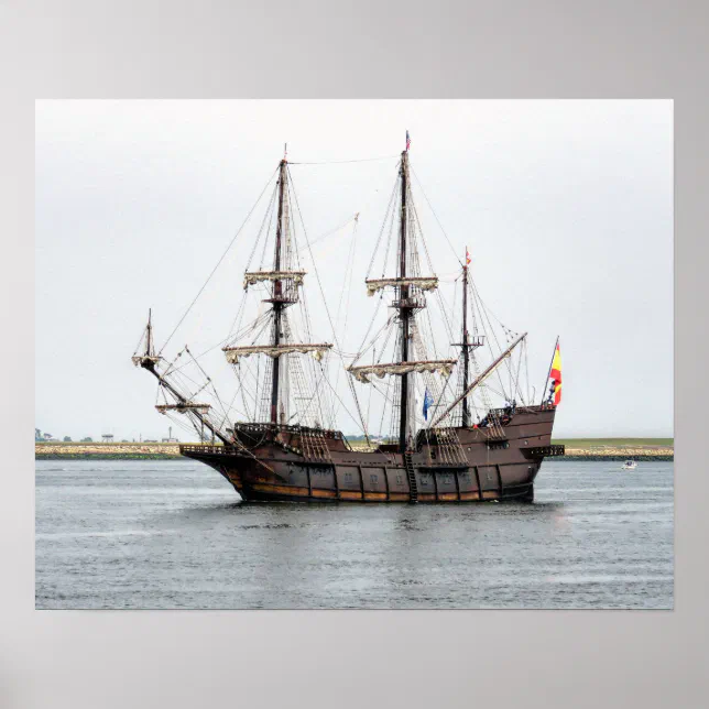Tall Ship El Galeon Poster | Zazzle
