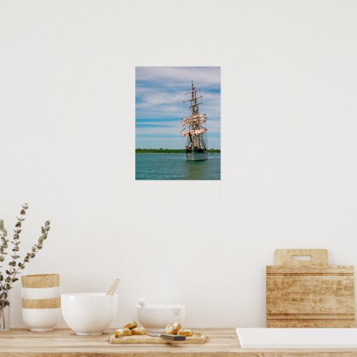 Tall Ship Elissa Poster | Zazzle