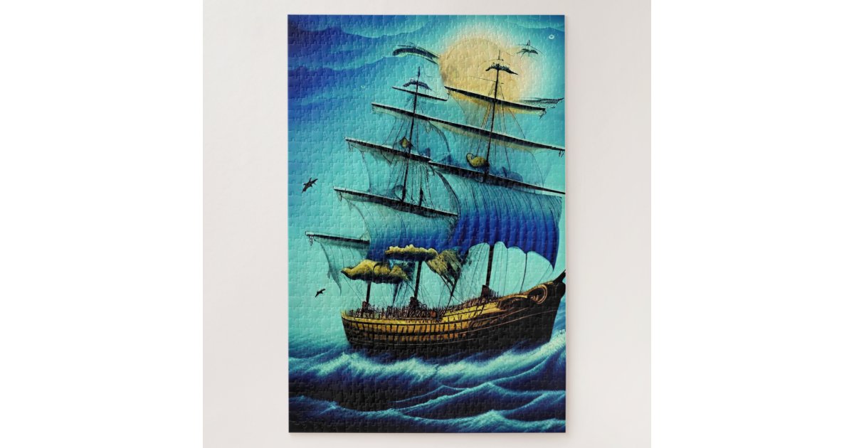 Tall Ship Nautical Jigsaw Puzzle | Zazzle
