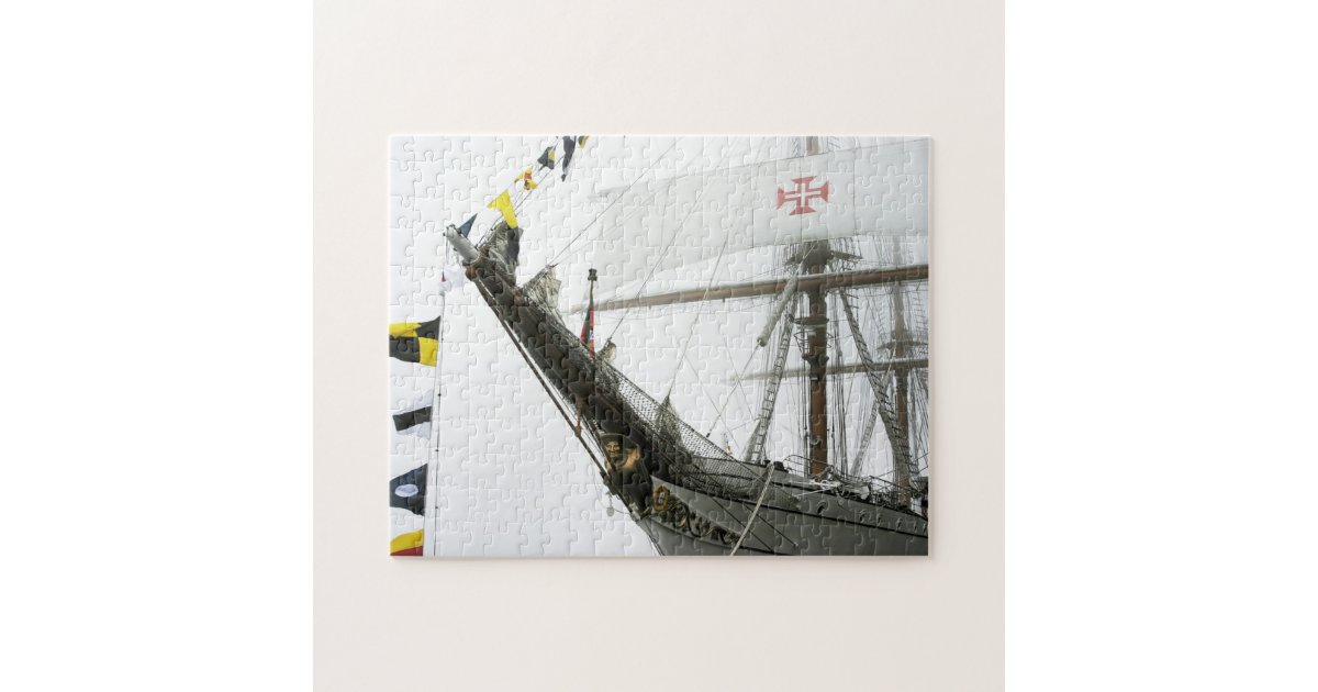 Tall Ship NRP Sagres Photo Jigsaw Puzzle | Zazzle