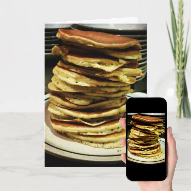 "Tall Stack of Pancakes" Thank You Card | Zazzle