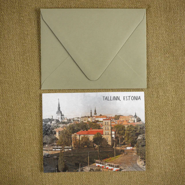 Tallinn Estonia City Panorama View Postcard | Zazzle