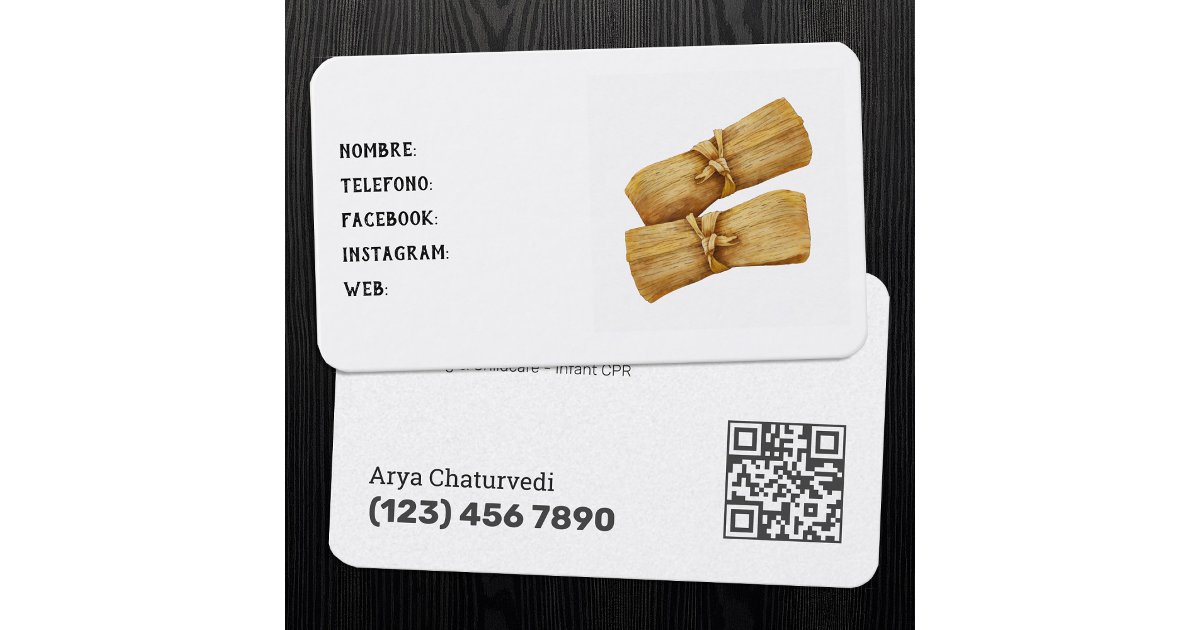 Tamales Business Card | Zazzle