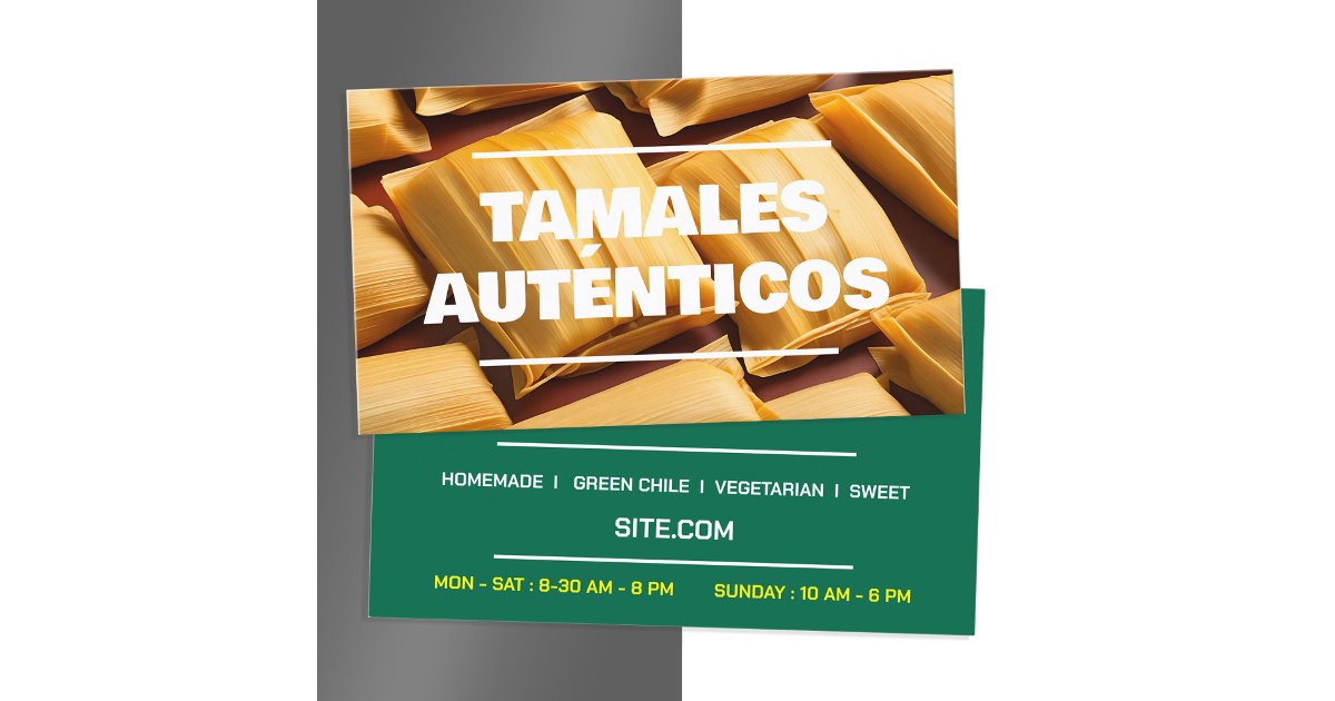 Tamales Business Card | Zazzle