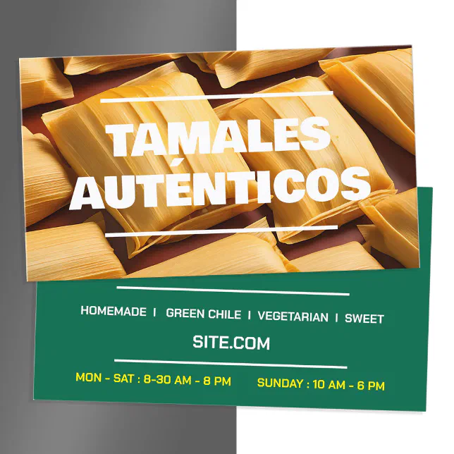 Tamales Business Card | Zazzle