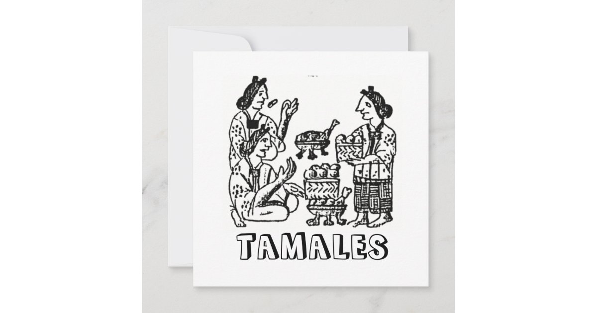 Tamales (Florentine Codex, 16th century) Invitation | Zazzle