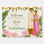 Tamil Welcome signs & South Indian Wedding Signs | Zazzle