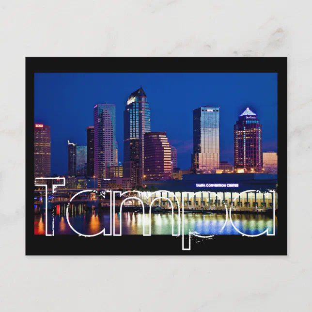 Tampa, Florida at dawn from Davis Islands. Postcard | Zazzle