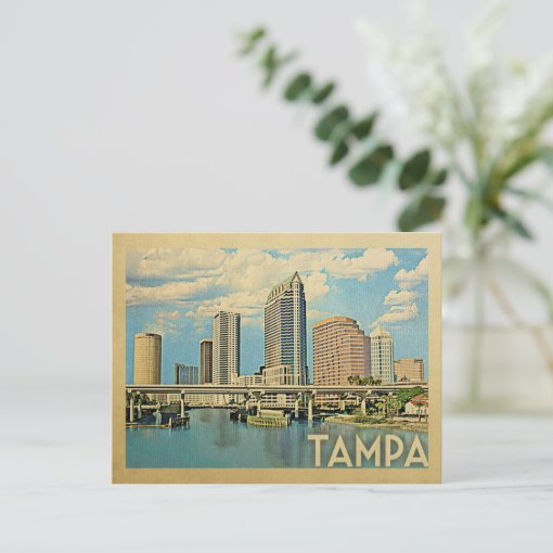 Tampa Florida Vintage Travel Postcard | Zazzle