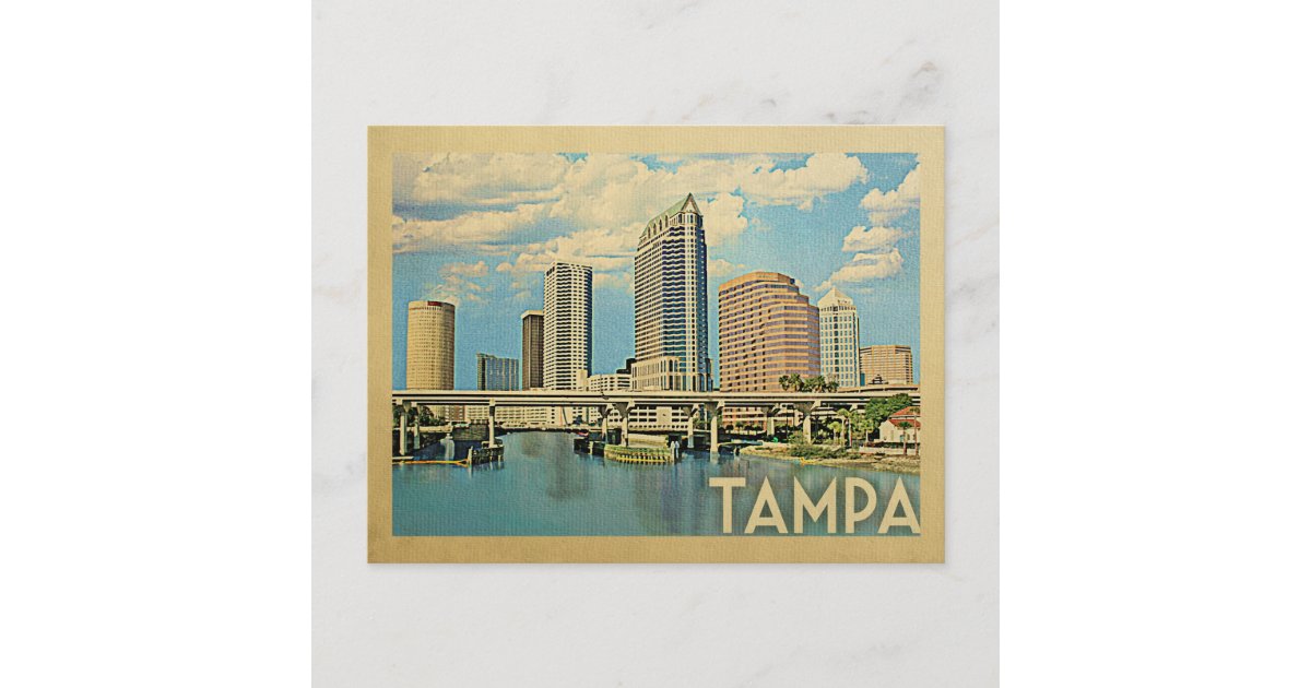 Tampa Florida Vintage Travel Postcard | Zazzle