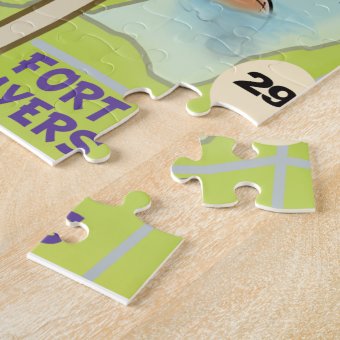 Tampa Orlando Florida Fun Map Jigsaw Puzzle | Zazzle