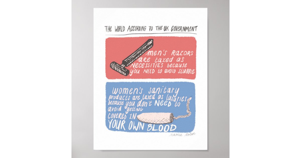 Tampon Tax Poster | Zazzle