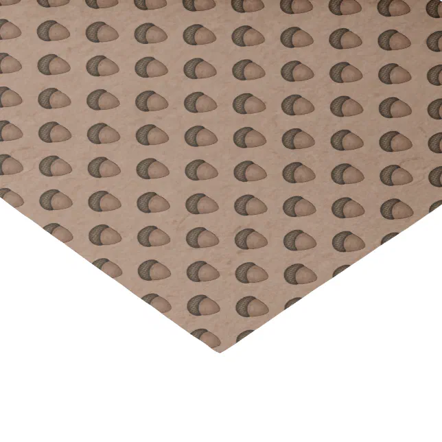 Tan Acorn Patterned Tissue Paper | Zazzle