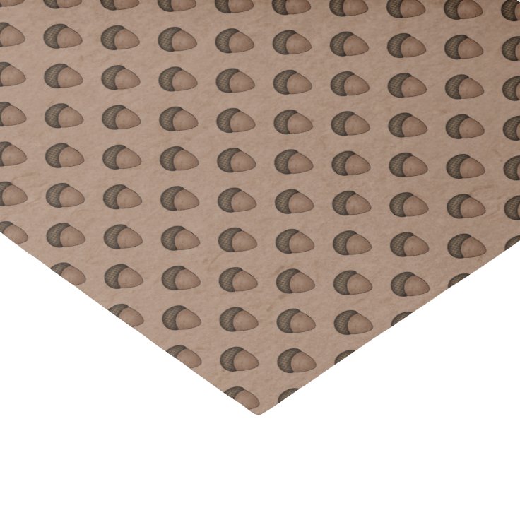 Tan Acorn Patterned Tissue Paper | Zazzle