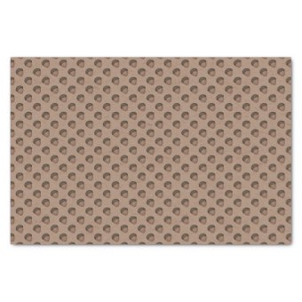 Tan Acorn Patterned Tissue Paper | Zazzle