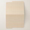 Tan and White Striped File Folder | Zazzle