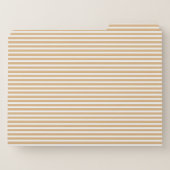 Tan and White Striped File Folder | Zazzle
