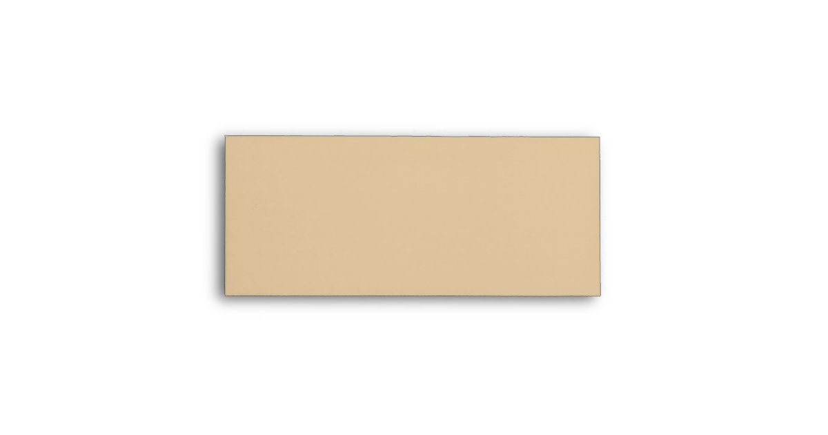 Tan Beige Blank #10 Envelope Template | Zazzle