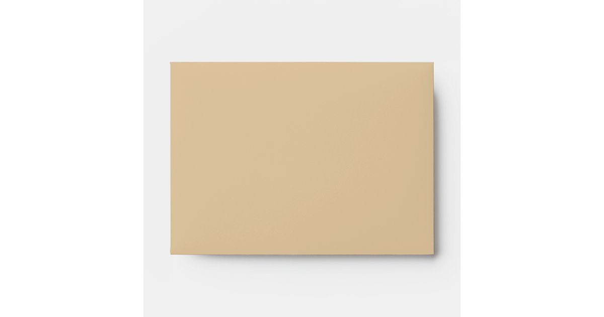 Tan Beige Blank A-6 Envelope Template | Zazzle